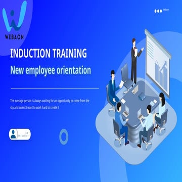 Webaon Employee Induction PPT powerpoint | PPT