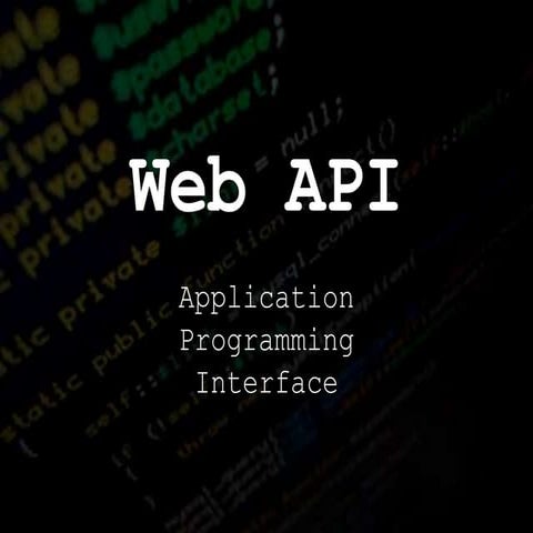 Web API Presentation | PPTX
