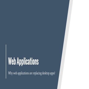 Web applications | PPTX