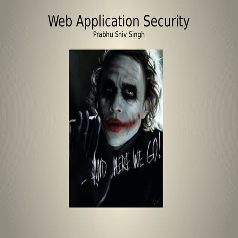 Web Application Security Ppt Free Download