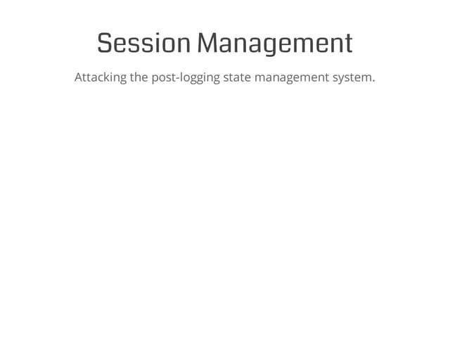 Web Application Security 101 07 Session Management Pdf Web