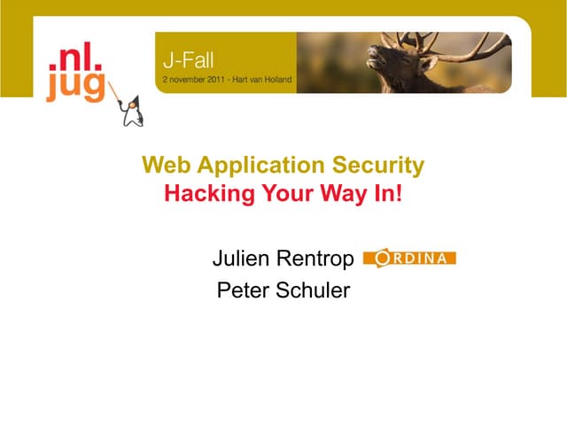 Web Application Security Hacking Your Way In Ppt
