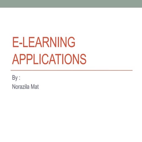 Web applications tools for learning and teaching | PPTX