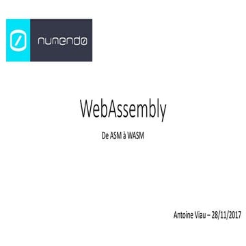 Web assembly : de .ASM à .WASM