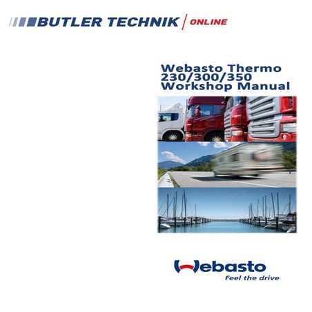 Webasto Thermo 230/300/350 Workshop Manual | PDF