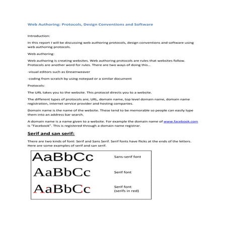 Web authoring | DOCX | Technology & Computing