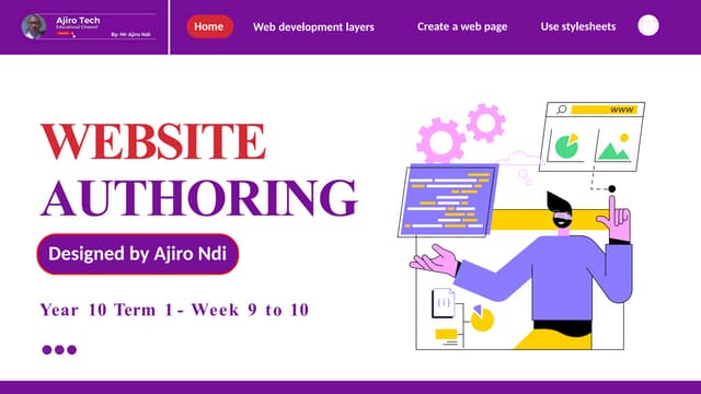 Web Authoring Presentation For Igcsepptx Ppt