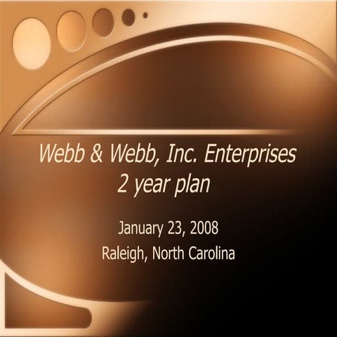 Webb And Webb Enterprises | PPT