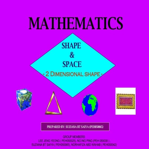 Shapes for kindergarten | PPTX