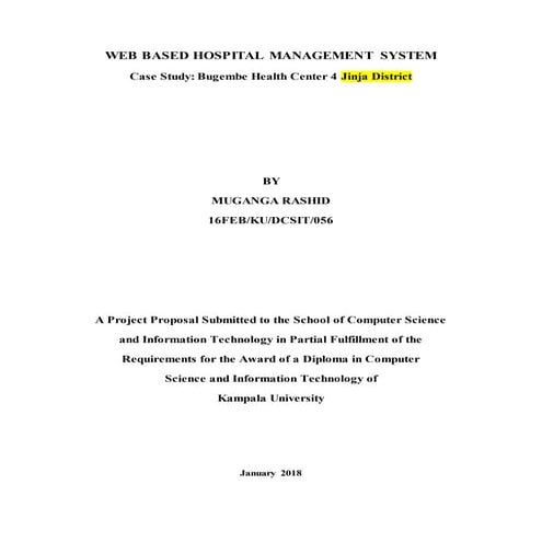 Web based hospital management system | DOCX