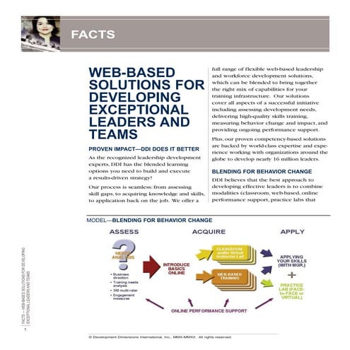 Web Based Solutions For Developing Exceptional Leaders And Teams | PDF