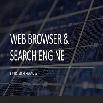 Web browser & search engine | PPT
