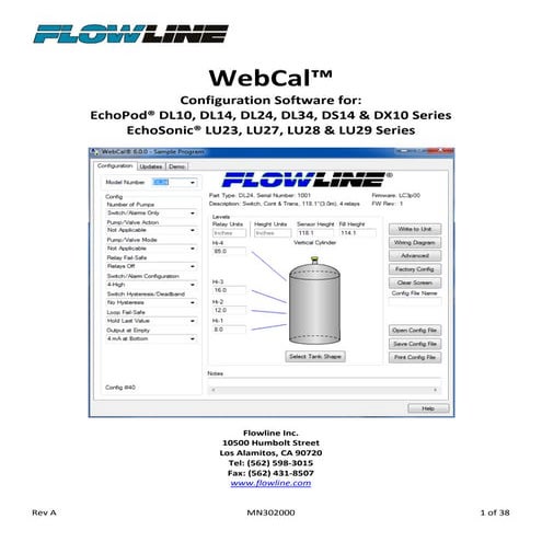 Webcal6 Manual Software EchoPod Flowline | PDF | Computer Peripherals ...