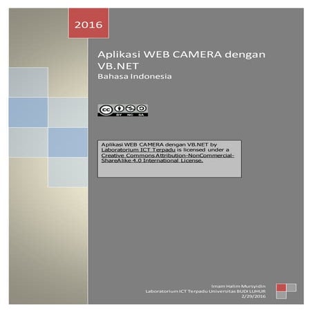 Aplikasi WEB CAMAERA dengan VB.NET