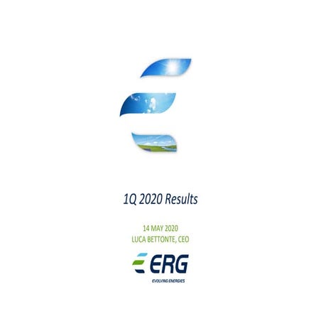 ERG 1Q2020 results | PDF | Power and Energy Industry | Industries