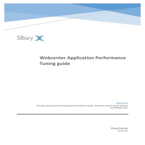 Webcenter Application Performance Tuning Guide Pdf 1015