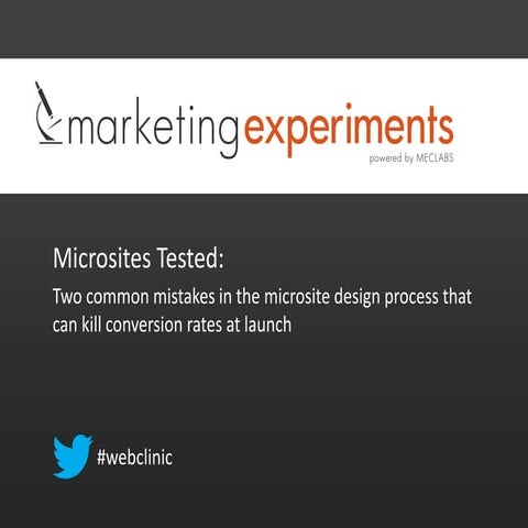 Microsites Tested: Recent experiments reveal 2 common design mistakes ...