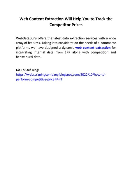 Web Content Extractor - Opportunity for Growth and Success | PDF