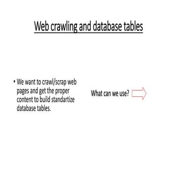 Web crawling scraping | PPT