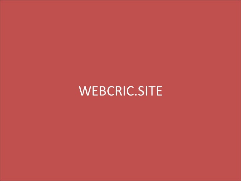 Webcric.site | Watch Cricket streaming Online Free