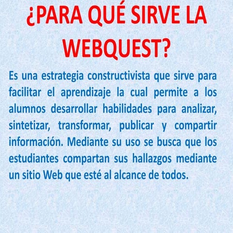 Webquest miniquest, caza de tesoro | PPTX
