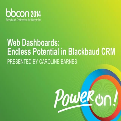 Web Dashboards in Blackbaud CRM | PDF
