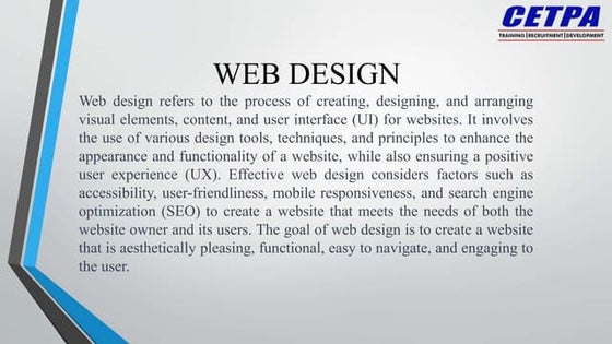 Web design principles | PPTX