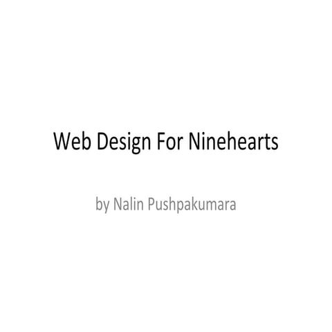 Web design for ninehearts | PPT