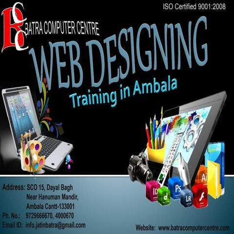 Web Designing Training Institute in Ambala ! BATRA COMPUTER CENTRE | PPTX