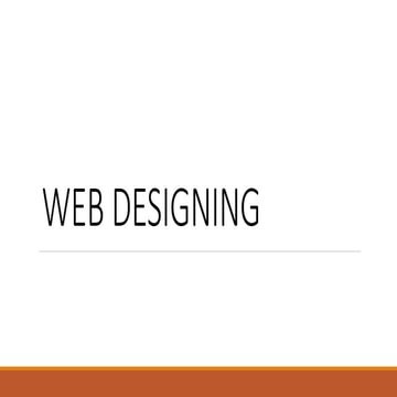 WEB DESIGNING course | PPT