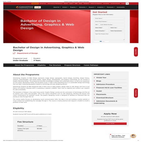 Web Designing College in Noida - Galgotias University | PDF