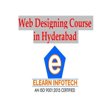 Web Designing Course in Hyderabad | PPT