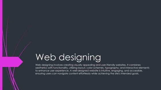 Presentation of web designing | PPT