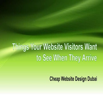 cheap web design dubai | PPTX