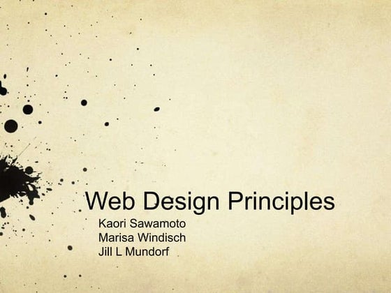 Design Principles of the Web | PPTX | Web Development | Internet