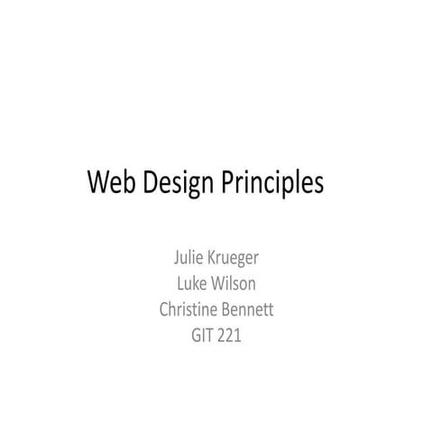 Design Principles - Website Examples | PPTX