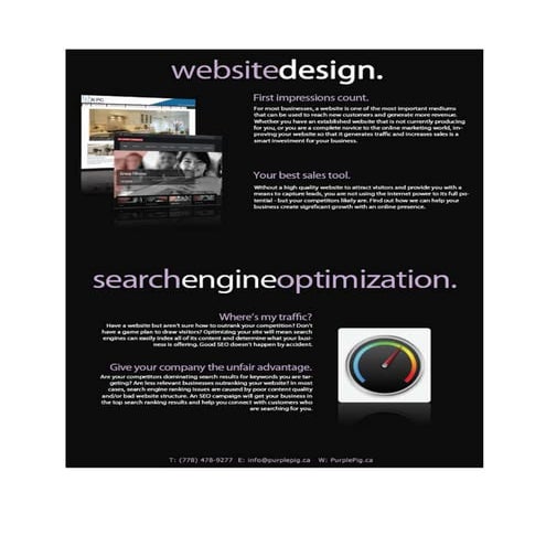 Web design & seo brochure | PDF