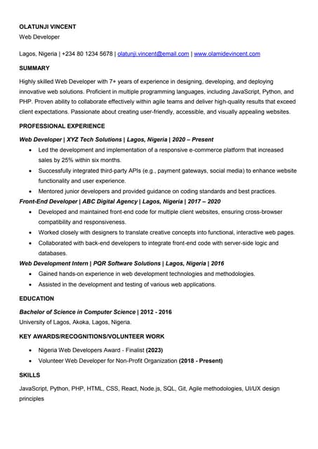 Civil Engineer - Fully Editable ATS Resume Template.docx