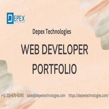 Web Developer Portfolio at Depex Technologies | PPT