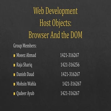 Web development | PPTX | Web Design and HTML | Internet