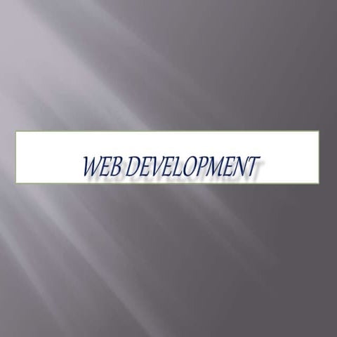 Web development | PPT