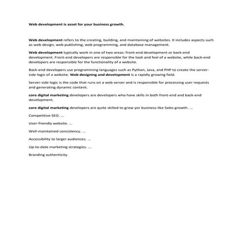 web development.pdf | Web Development | Internet