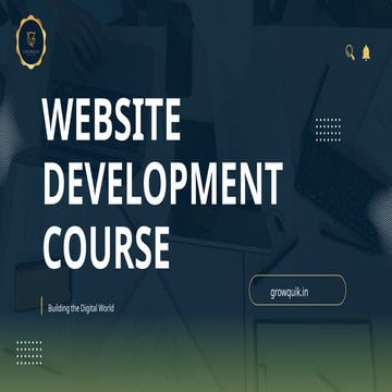 Best website development course training institute in Chandigarh | PPTX