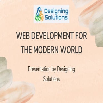 Web Development for the Modern World - Designing Solutions | PDF
