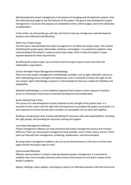 Key Terminologies in Project Management - Ready Logic | PDF