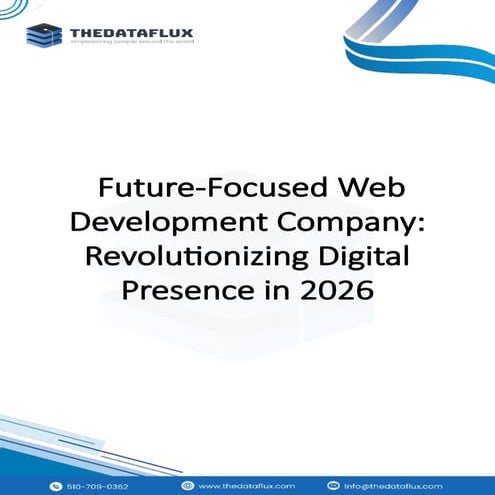 Custom Web Development Services | The Dataflux | PPTX