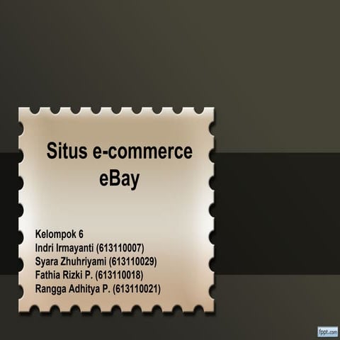 Web e commerce e bay | PPT