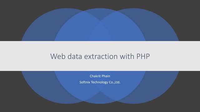 Web Scraping With Php Ppt