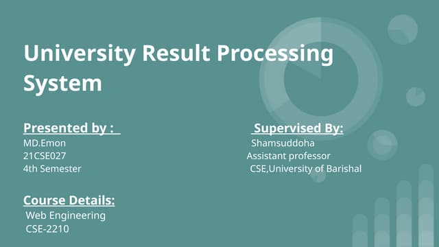 Student Result Management System | PPTX