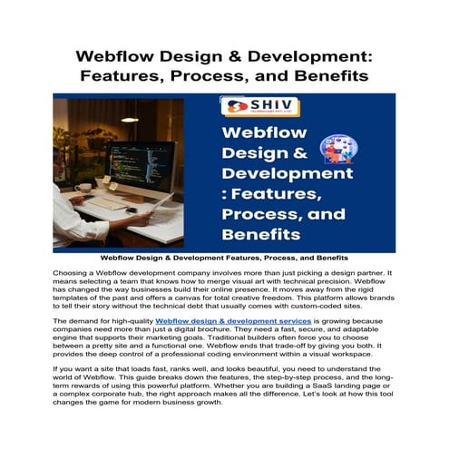 Complete Webflow Development Process Overview | PDF